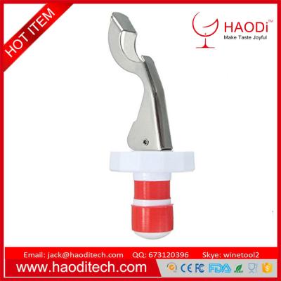 China Wine Stoppers Set Wine Bottle Stopper Stainless Steel Vacuum Sealed Bottle Plug for sale