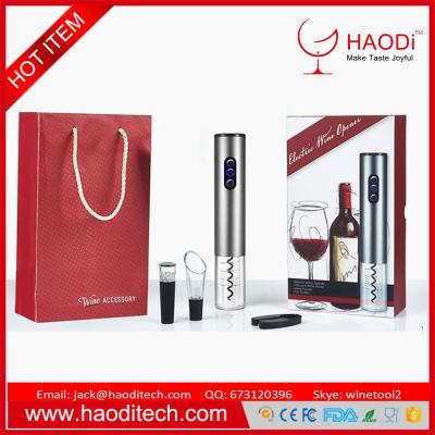 China Electric Wine bottle Opener Corkscrew Battery Powered Automatic Wine Opener for sale