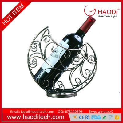 China Tabletop Freestanding Wine Glass Stemware Metal Bottle Rack for sale
