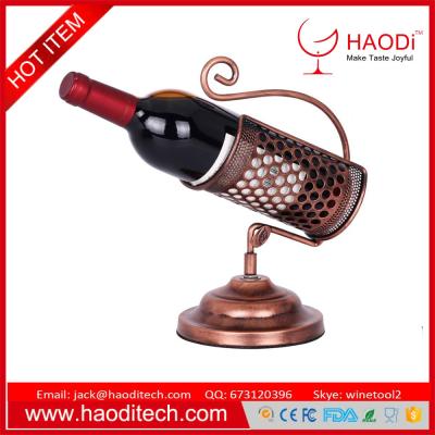 China Wine Bottle Holder Kitchen Decoration Display Metal Mounted Handmade Racks for sale