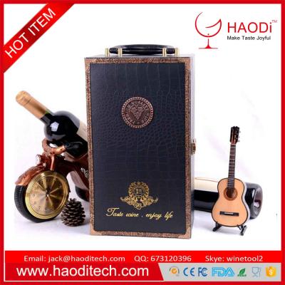 China Luxury Christmas Gifts Wine Bags Of Wine Gift Boxes Leather Gift Storage Bag for sale