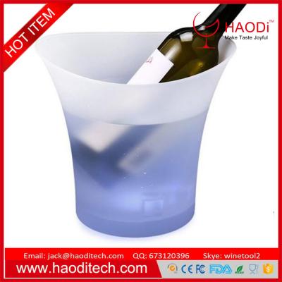 China LED Lighted Ice Bucket Color Changing Drinking Wine Champagne KTV Buckets for sale