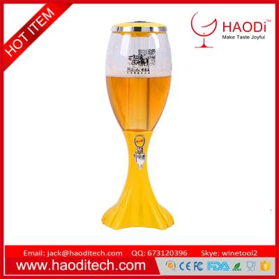 China 1.5L,2L,3L Tabletop Wine Beer Tower Dispenser with LED Colorful Shinning Lights for sale