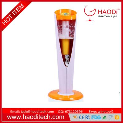 China Portable Beer Tower 1.5L/3L With Changing Color Led Inside Colorful Glowing for sale