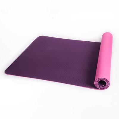 Cina Doppio parteggiato ha ricoperto la struttura delicata di Mats Tight Knit di yoga del TPE in vendita