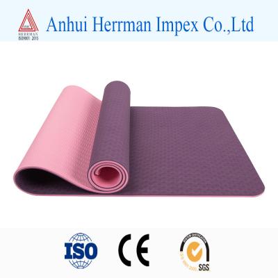 中国 友好的な注文の印刷されたTpe Ecoの友好的なヨガのマットの非スリップの皮 販売のため