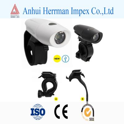 China Bicicleta Front Headlight With 20 LUX Lighting Value das peças sobresselentes da bicicleta do elevado desempenho à venda