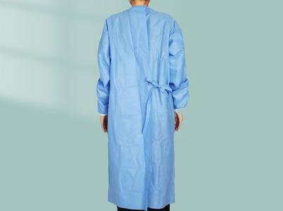China Non-woven/SMS/PP+PE Long Sleeve Isolation Gowns for Healthcare and Medical Use for sale