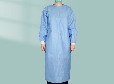 China Non-woven/SMS/PP+PE Long Sleeve Isolation Gowns for Healthcare and Medical Use for sale