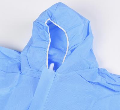 China Chemical Industrial Workers Clothing Taped Seam Microporous Coverall with 3 Piece Hood for sale