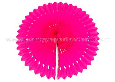 China Hangende het Document van de gravurebloem Ventilators, Ivoor/de Roze Document Decoratie van de Ventilatorpartij Te koop
