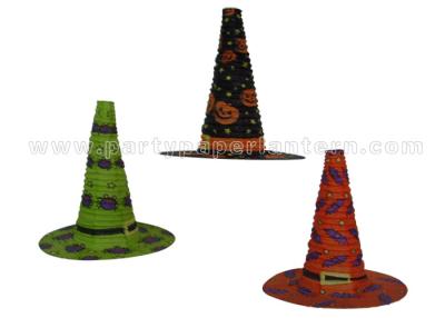 Cina Lanterne di carta a forma di uniche variopinte su misura divertenti per il cappello della strega di Halloween in vendita