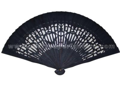 Cina Costole del fan di arte del fan di legno bianco nero per i favori di nozze con la lunghezza a 8 pollici, a 9 pollici, a 12 pollici in vendita