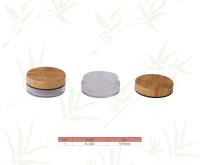 China Bamboo Cream Jar 50ml Eco Friendly Cosmetic Packaging with Customizable Surface Finish for sale
