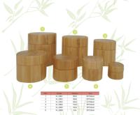 China 5ml to 50ml Bamboo Cream Jar with Custom Logo Eco Friendly Cosmetic Packaging for sale