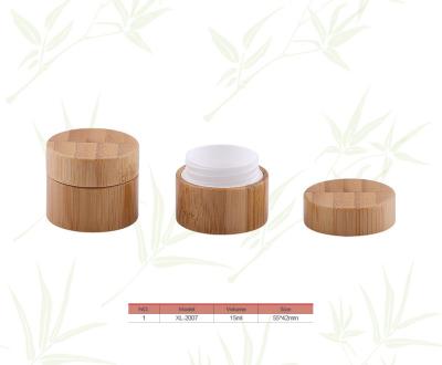 China 15ml Cosmetic Cream Jar in Bamboo Material for sale
