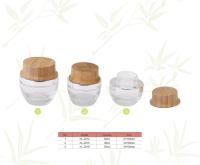 China 20ml 30ml 50ml Bamboo Cosmetic Cream Jars Eco Friendly Packaging Customizable for sale