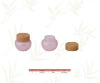 China Round 20ml Bamboo Cosmetic Cream Jars Eco Friendly Biodegradable Packaging for sale