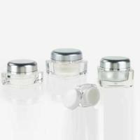 China Silver Plastic Cream Jars 3ml to 50ml Custom Cosmetic Packaging for sale