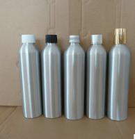 China 300ml Screw Aluminium Bottle with Multiple Cap Options for Essential Oil Cosmetic Packaging for sale