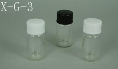 China 3ml transparent glass vial, 3ml reagent sample glass bottle for sale