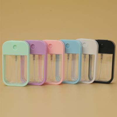 China Wholesale 45ml color card bottle color soft silicone plastic bottle pocket perfume Dispenser bottle spray bottle for sale