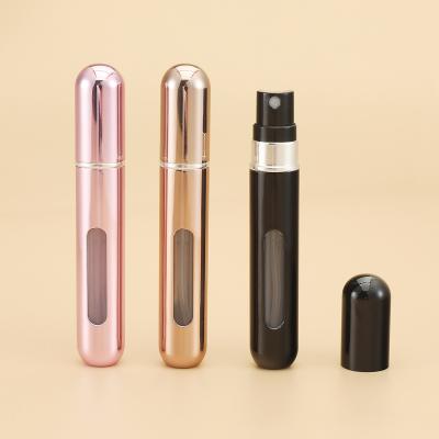 China 8ml Bottom Direct Filling perfume bottle Portable cycle filling ultra fine atomizing hydrating fragrance spray bottle for sale