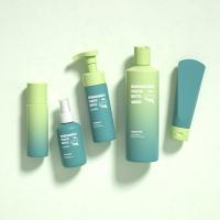 China Biodegradable Recycled Plastic Cosmetic Packaging Set 100ml Customizable Bottle for sale