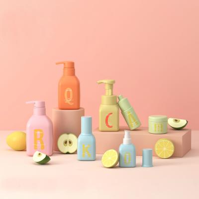 China 50ml 80ml 100ml 150ml PETG Lotion Pump Bottles 300ml 400ml 500ml PET Body Emulsion Shampoo Pump Bottles Empty Lotion Pump Bottles for sale
