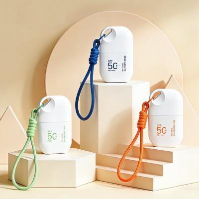 China New portable hanging strap sunscreen cosmetic tubes 40ml squeeze hand cream bottle Custom foundation Cosmetic Tubes for sale