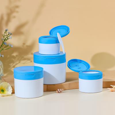 China Double-layer PP Cream Jars, Multi-Purpose Empty Cosmetic Cream Container, Leak-Proof Dust-Proof Skincare Storage Jar for Facial Cream, Body Lotion, Cleansing Mud Mask, Plastic Cream Jars for sale