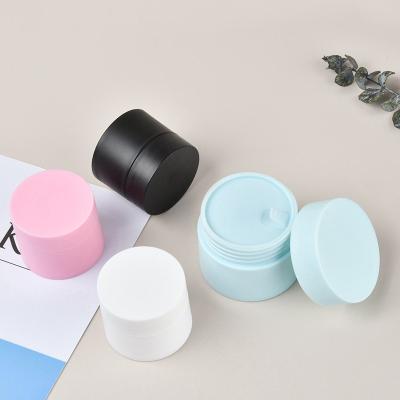 China 5g 15g 20g 30g 50g Matte PP Cream Jars, Double Wall Plastic Cosmetic Jar for Face Cream Mask Packaging for sale