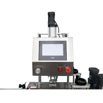 中国 220V 50Hz セルボ自動蓋機 0.3-0.8 Mpa 空気供給 ステンレス 販売のため