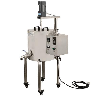 China Lipstick Production Line Lipstick Materail Stirring And Heating Stainless Steel Bucket 30L for sale