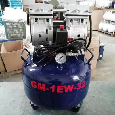 Cina compressore d'aria medico dentario silenzioso 1EW di 32L Mini White Quiet Oil Free in vendita