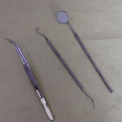 Cina Gancio orale di cura di Kit Teeth Hygiene Explorer Probe dello strumento di igiene dentale di 3 strumenti degli insiemi in vendita