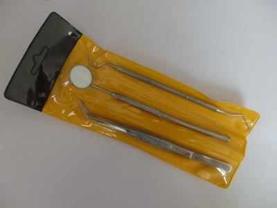 Cina Gancio orale di cura di Kit Teeth Hygiene Explorer Probe dello strumento di igiene dentale di 3 strumenti degli insiemi in vendita
