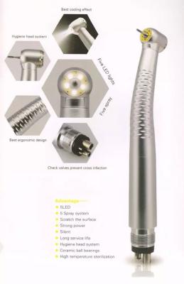 Cina 5 spruzzo d'acqua il LED dentario Handpiece con la luce Shadowless del cerchio LED in vendita