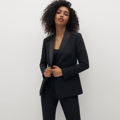 China Zwarte Formele Pantsuits voor Dames95% Polyester 5% Spandex Te koop