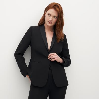 China Zwarte Formele Pantsuits voor Dames95% Polyester 5% Spandex Te koop