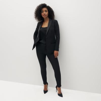 China Zwarte Formele Pantsuits voor Dames95% Polyester 5% Spandex Te koop