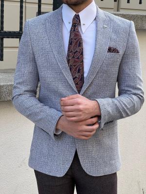 Cina Rivestimento tricottato di Grey Purple Business Casual Suit per i signori in vendita