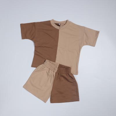 China Het Franse van de Tienerjongens van Terry Patchwork Clothes 260gsm de Kleurent-stuk en plaatste plotseling Te koop