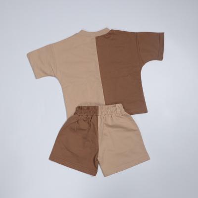 China Het Franse van de Tienerjongens van Terry Patchwork Clothes 260gsm de Kleurent-stuk en plaatste plotseling Te koop