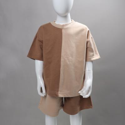 China Het Franse van de Tienerjongens van Terry Patchwork Clothes 260gsm de Kleurent-stuk en plaatste plotseling Te koop