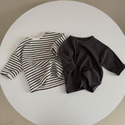 中国 有機性綿のCrewneckの長い袖のティー 販売のため