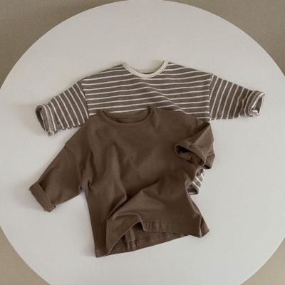 中国 有機性綿のCrewneckの長い袖のティー 販売のため