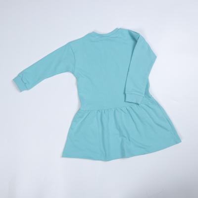 China Blauwe Kleur Frans Terry Fabric Boutique Holiday Dress Te koop
