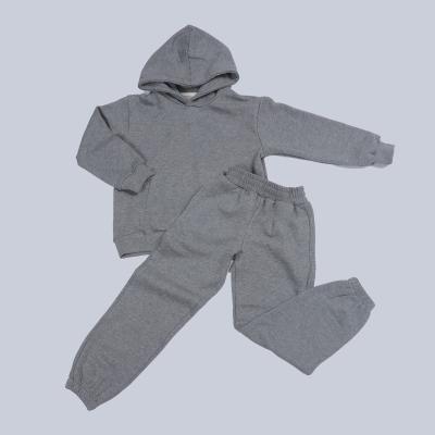 Cina Il francese lungo Terry Crew Neck Sweatsuit 2PCS della manica ha messo il pullover di maglie con cappuccio delle magliette felpate per i bambini adulti in vendita
