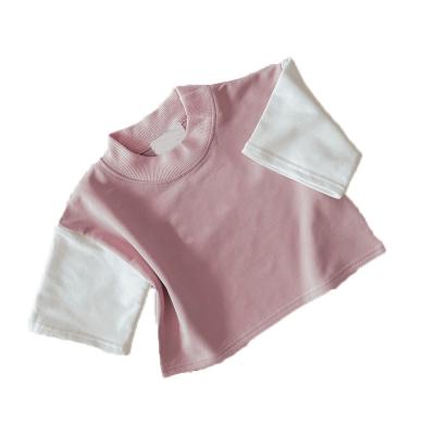 China Französische Unisexkinder Terry Custom Tee Shirtss 6T lassen Schulter-Druck fallen zu verkaufen